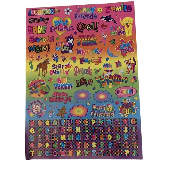 Lisa Frank | Other | Vintage Lisa Frank Vintage Y2k Sticker Sheet ...
